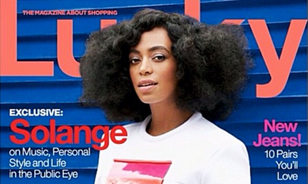 Solange Covers Lucky Magazine August Issue