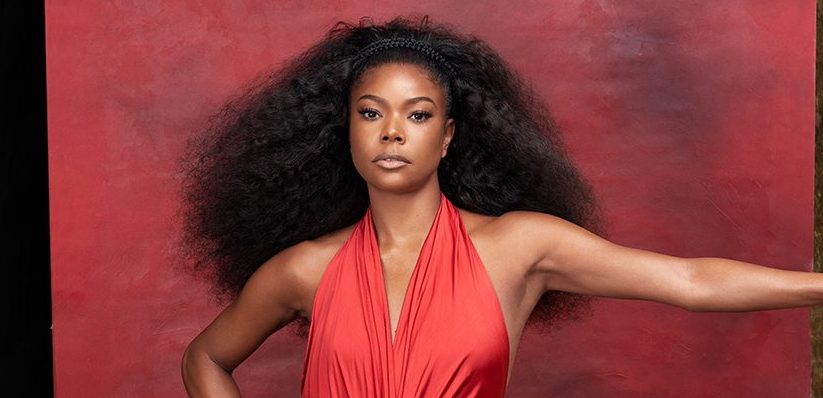 Gabrielle Union In A Red Donna Karan Dress On HelloBeautiful