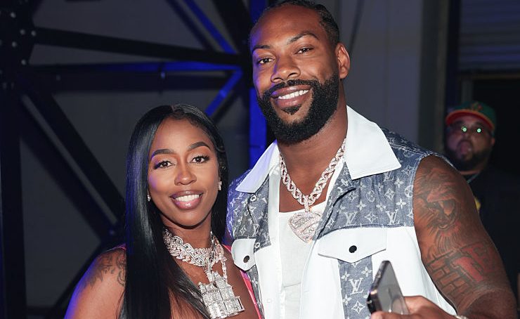 Kash Doll & Za'Darius Smith Serve Leather Looks At NASCAR