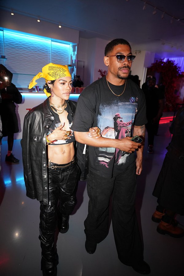Teyana Taylor And Aaron Pierre Step Out At 'Escape Room' Event